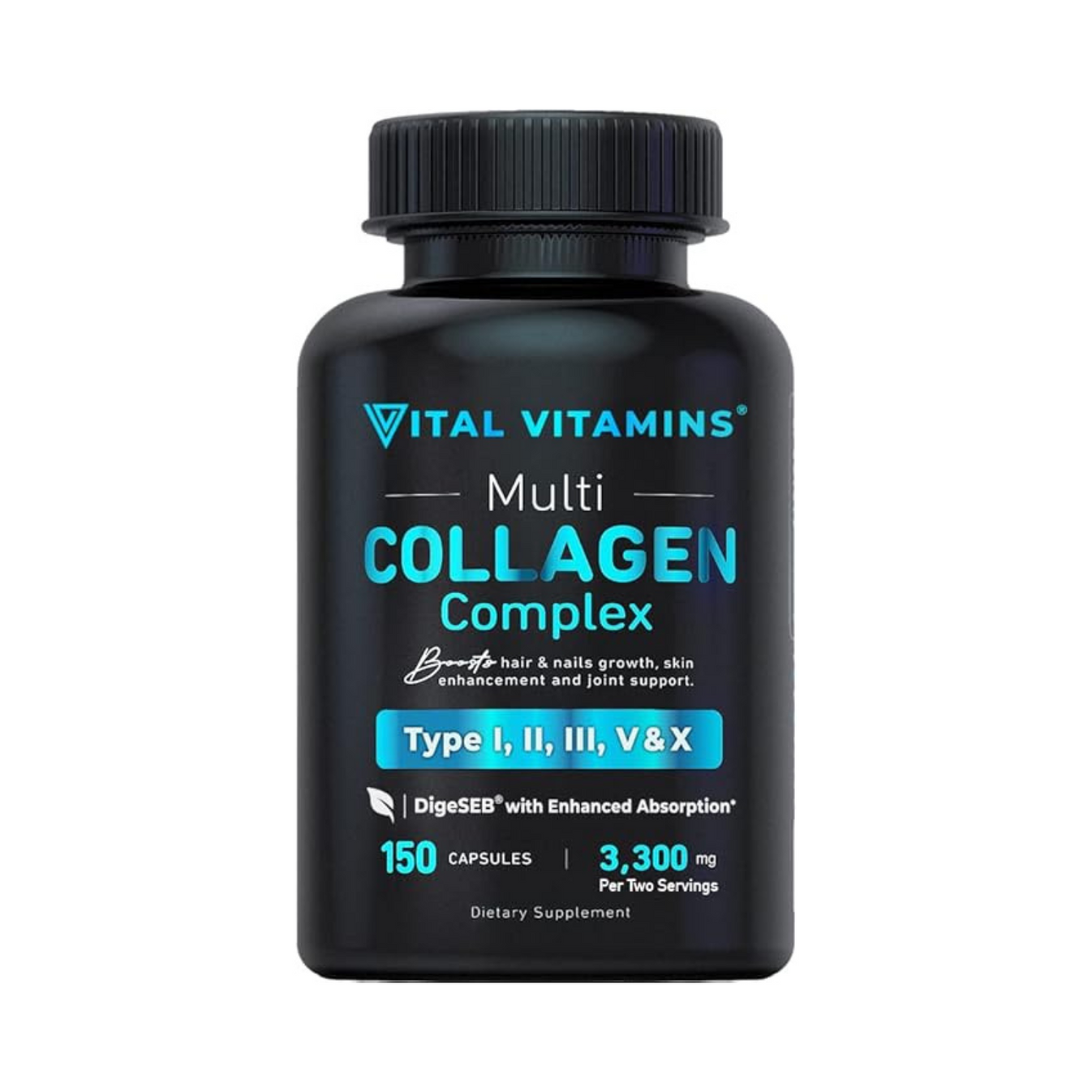 Vital Vitamins Multi Collagen Complex Type I, II, III, V & X – Ally ...